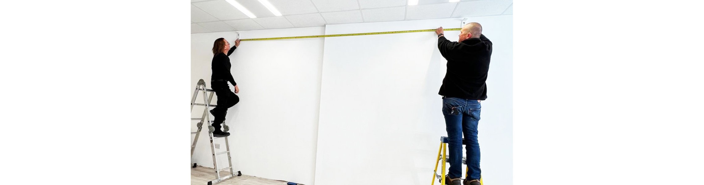 Ceiling track hoist installation