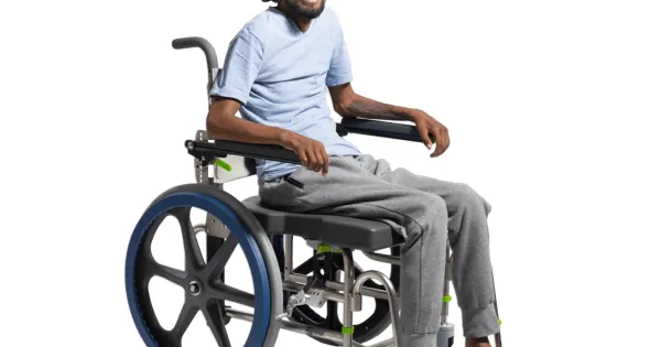 RAZ SP Self-Propelled Height Adjustable Shower Commode Chair for ...