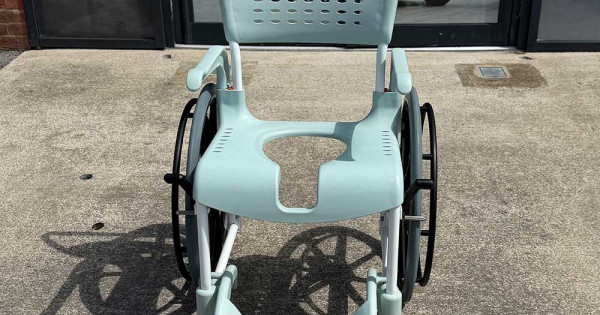 Etac Clean Self Propelled Shower Commode Chair – Adjustable, Durable, Comfortable