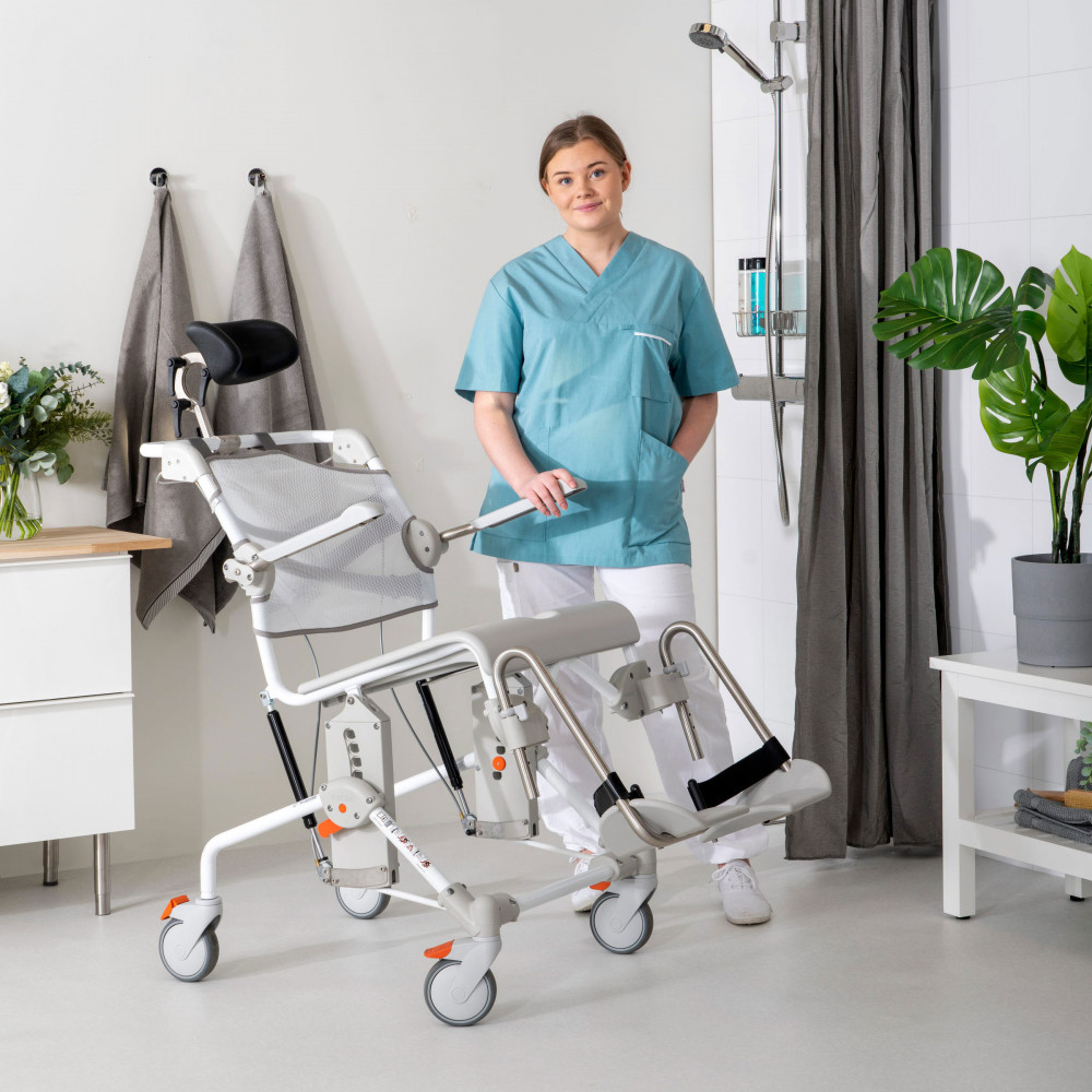 Etac Swift Mobil Tilt-2 Shower Commode Chair | Tilt-in-Space ...