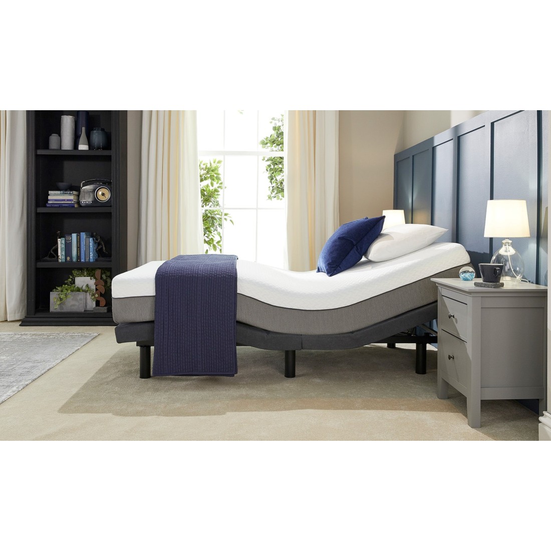 opera motion adjustable base bed – dual motor head and foot adjustable bed