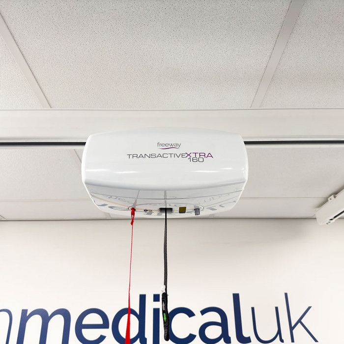Ceiling track hoist installation