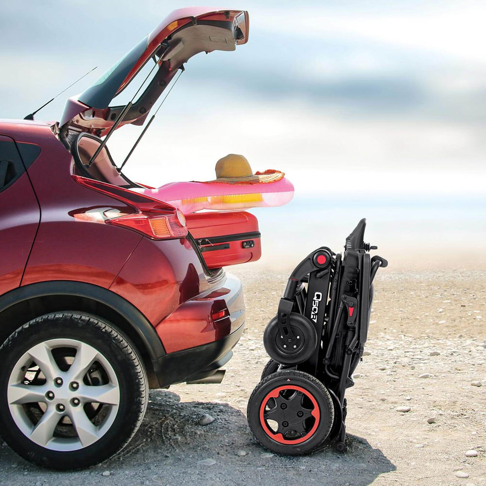 Quickie Q50 R Carbon | Ultra-Lightweight Folding Power Wheelchair for ...