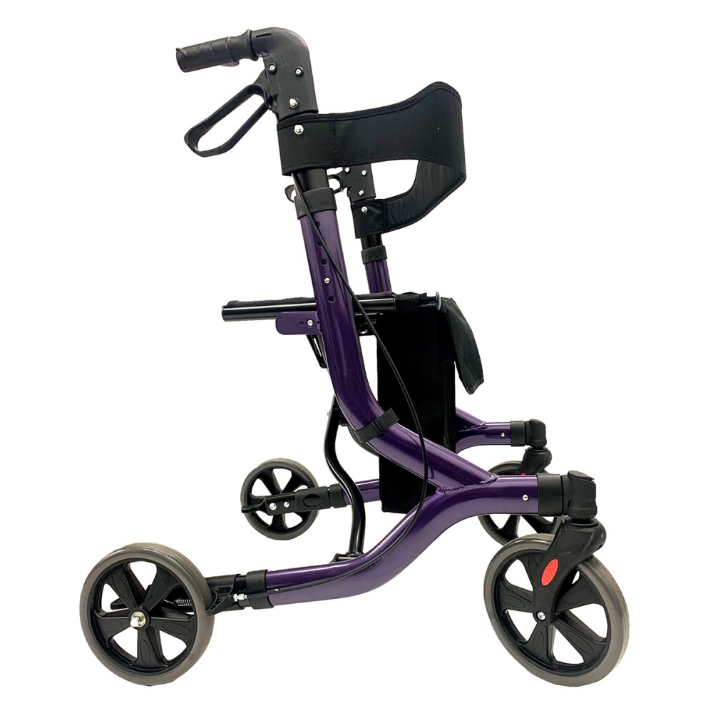 Lightweight 4 Wheel Rollator – Ultra-Light Folding Mobility Aid with ...