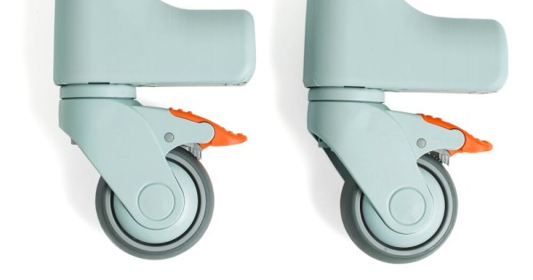 75 mm Lagoon Green Front Castors (Pair)