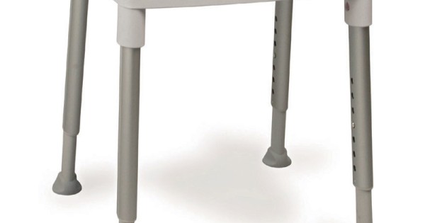 Etac Smart Shower Stool (White) | Adjustable, Non-Slip Bathing Aid