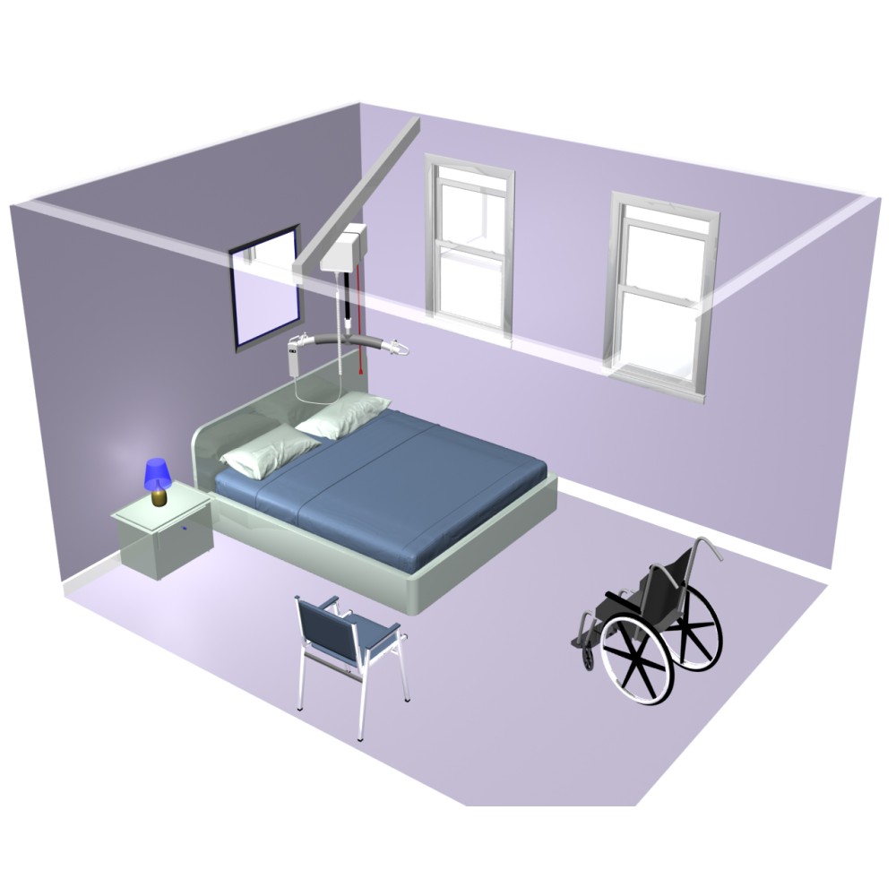 Molift Air 2-Way Straight Rail Ceiling Hoist Package | Free Survey ...