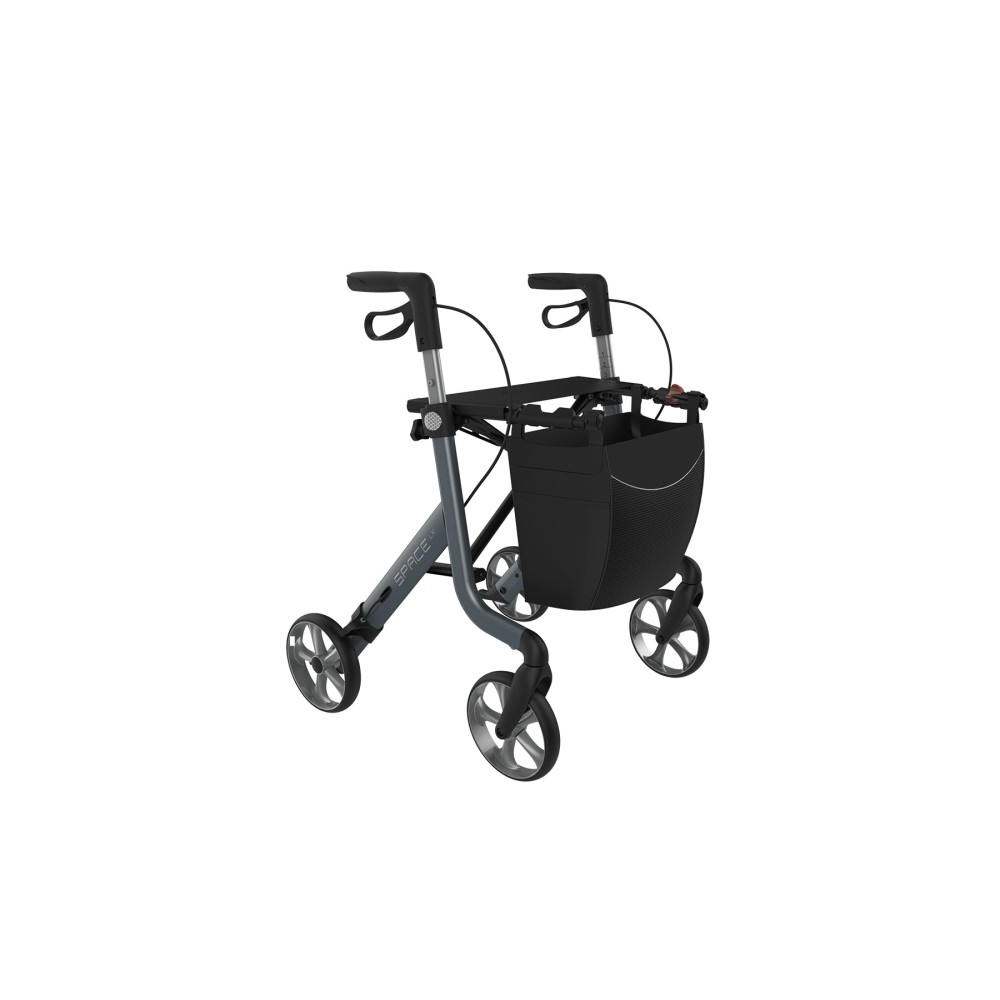Rehasense Space LX Walker – Lightweight 4-Wheel Aluminium Walker with ...