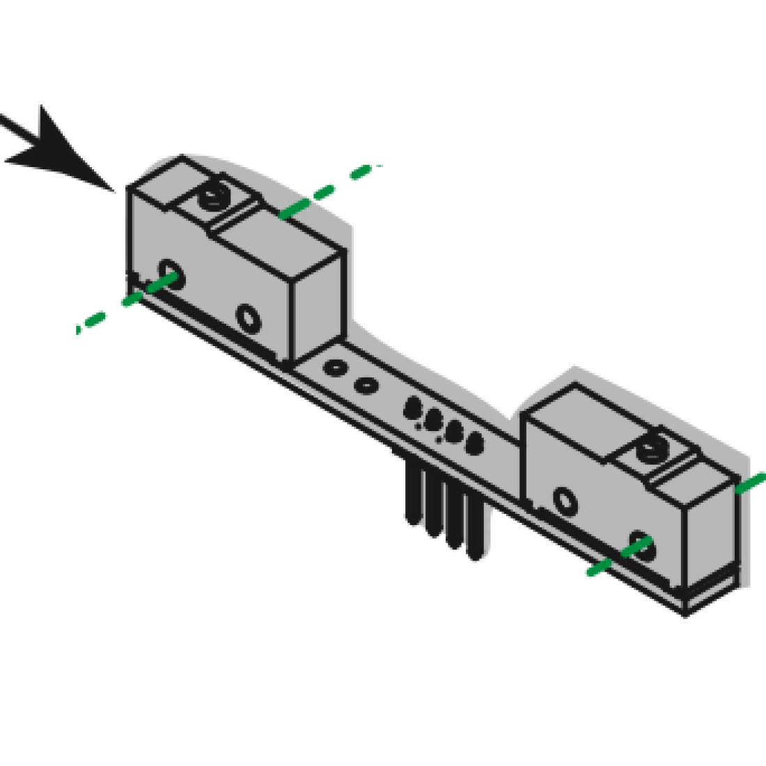 Oxford Voyager Portable Track Hoist Limit Switch Assy
