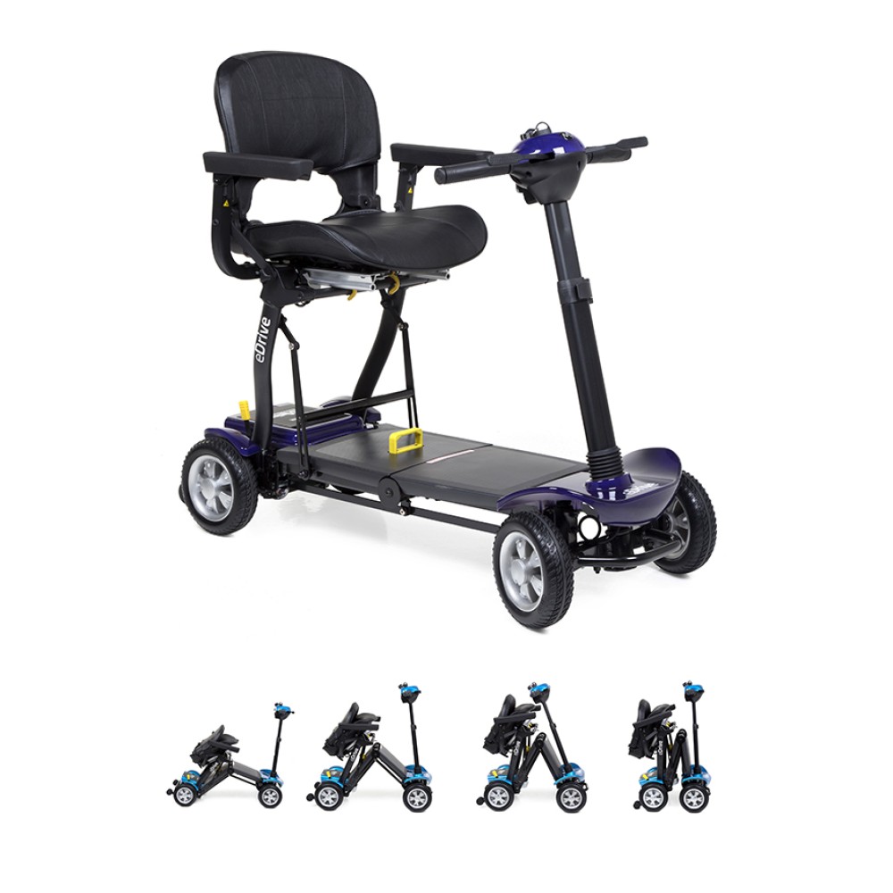 eDrive Automatic Folding Mobility Scooter | Lightweight Travel Scooter