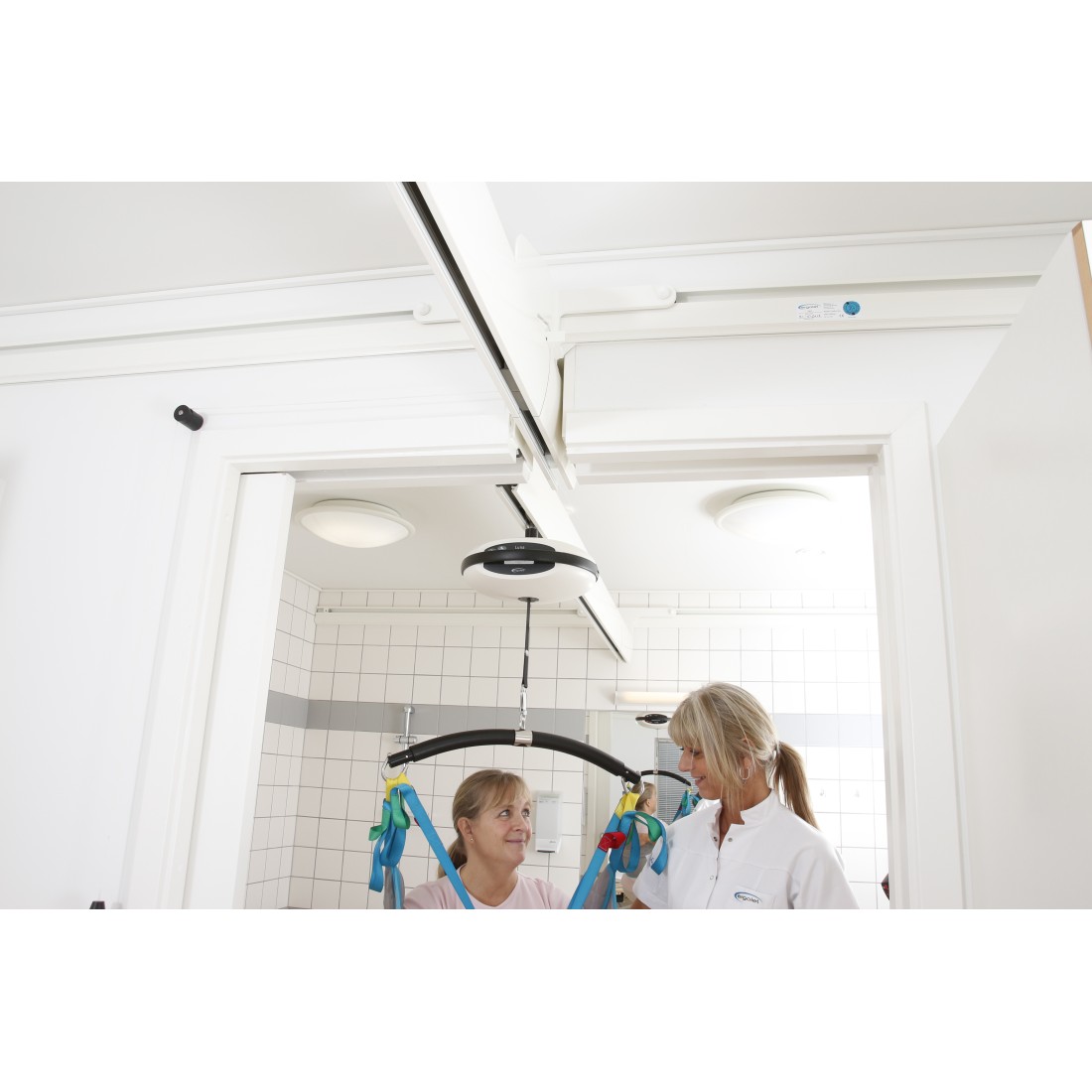 Ergolet Luna Ceiling Hoist – 200kg SWL | Safe & Compact Overhead Lift